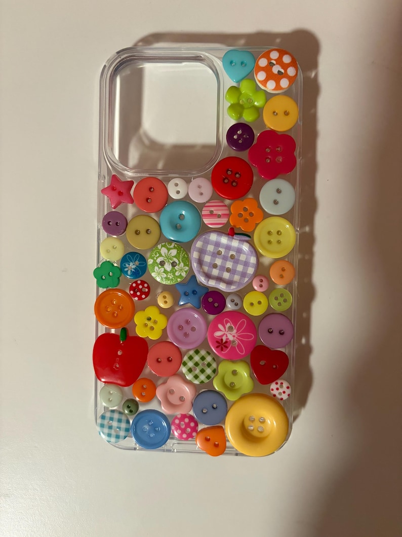 Custom Button Phone Case - Etsy
