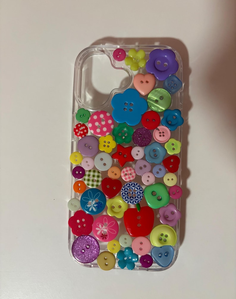 Custom Button Phone Case - Etsy