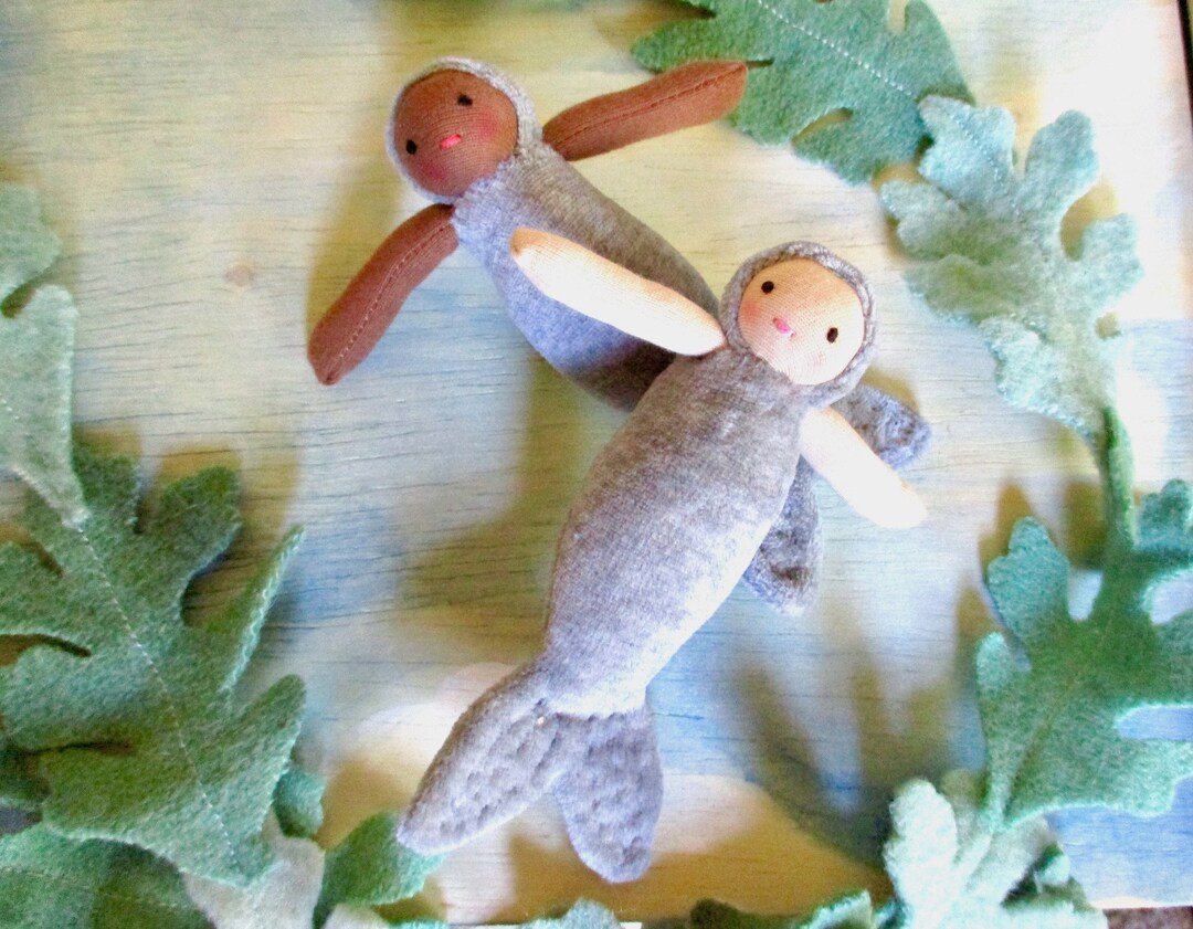Selkie Doll // Waldorf Toy // Pocket Doll // Handmade // - Etsy