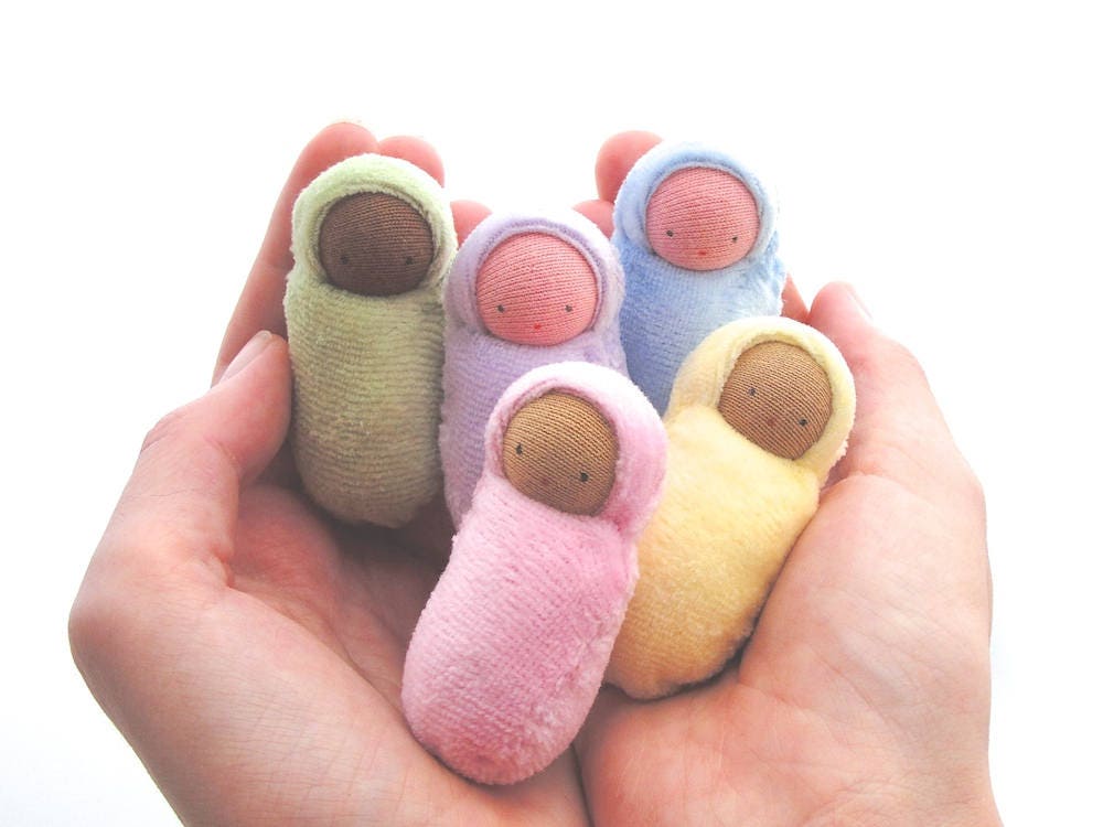 Swaddle Baby Doll // Waldorf Toy // Waldorf Doll // Small Doll ...