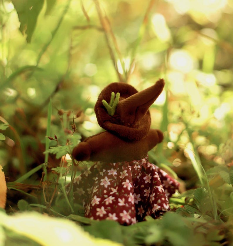 Little Witch Doll, Forest Sorceress, Waldorf Toy, Natural Fiber, Pocket ...