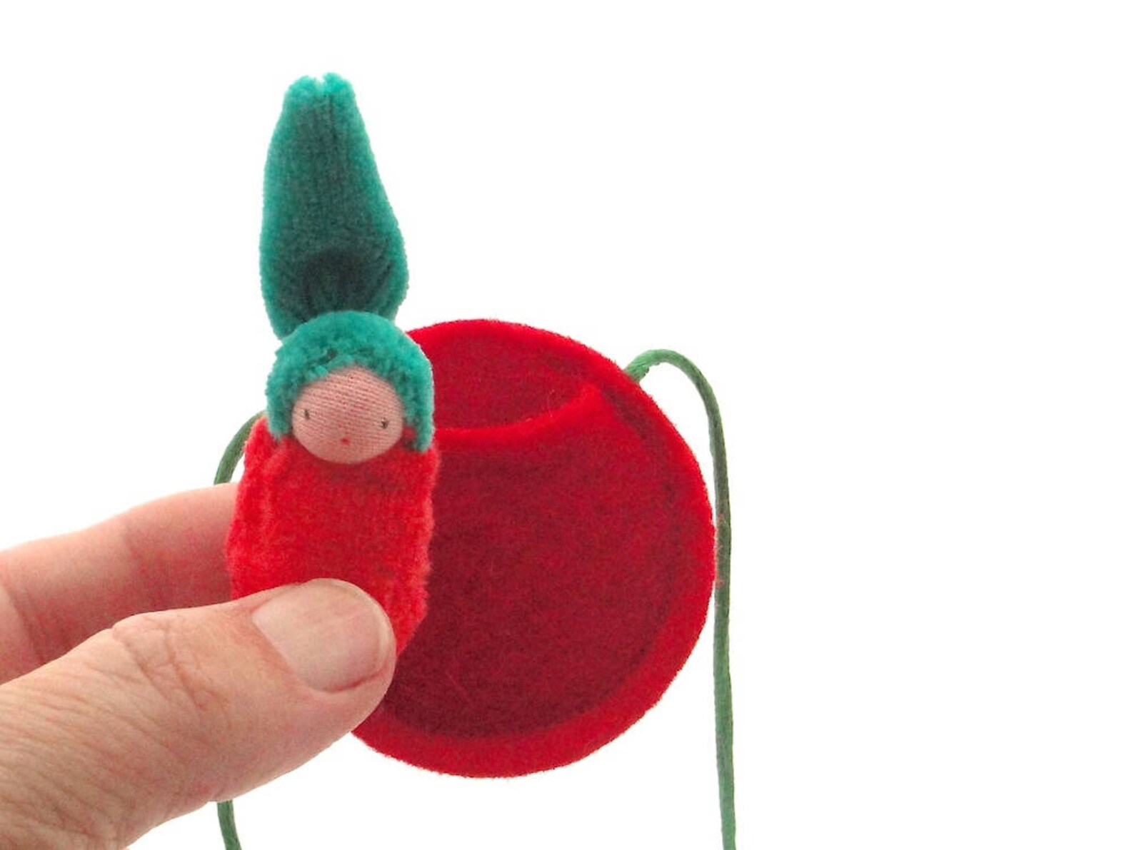Apple Children's Necklace // Waldorf Toy // Apple Doll // - Etsy