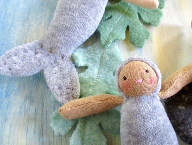 Selkie Doll // Waldorf Toy // Pocket Doll // Handmade // | Etsy