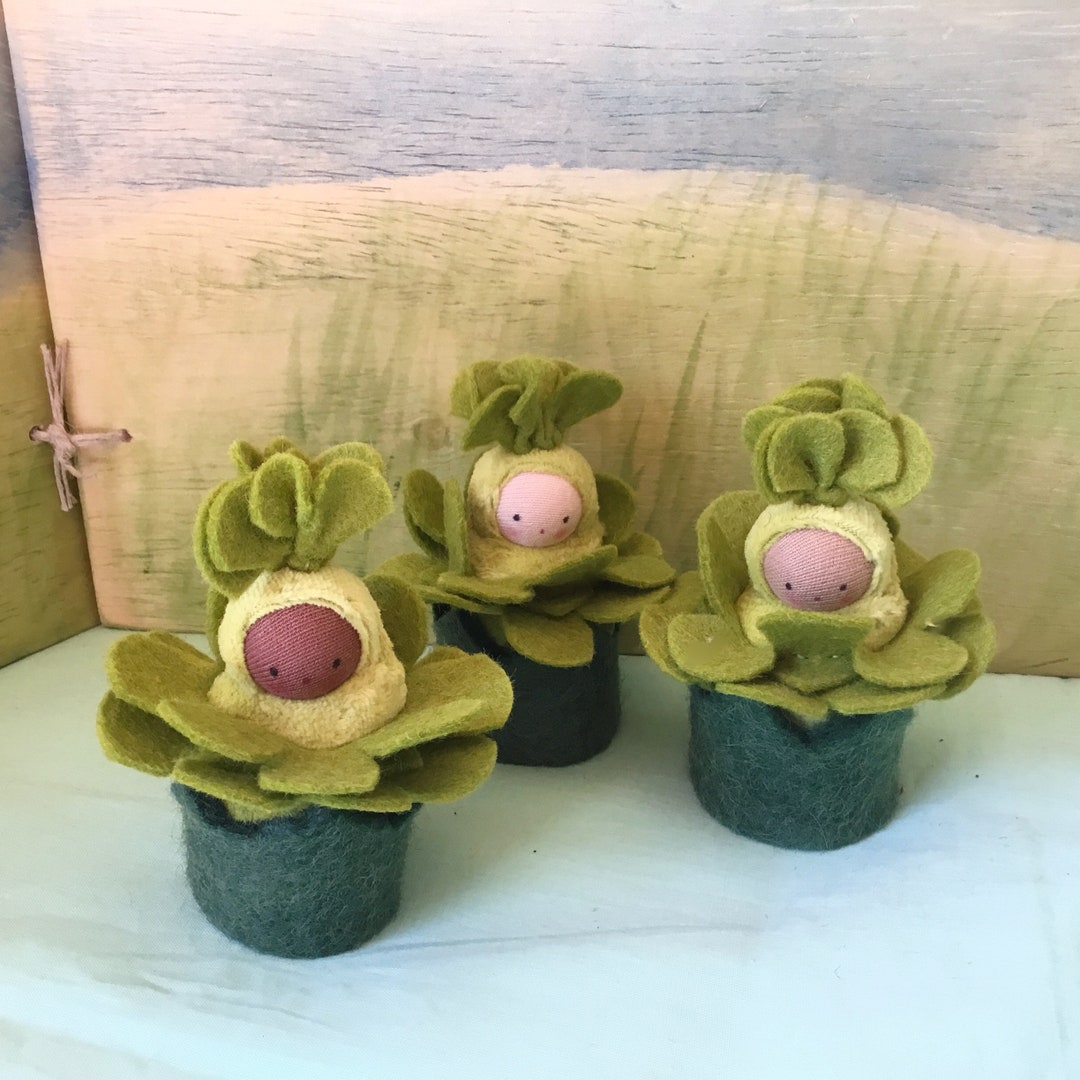 Lettuce Baby Doll // Waldorf Toy // Sprout Doll // Nature Table ...