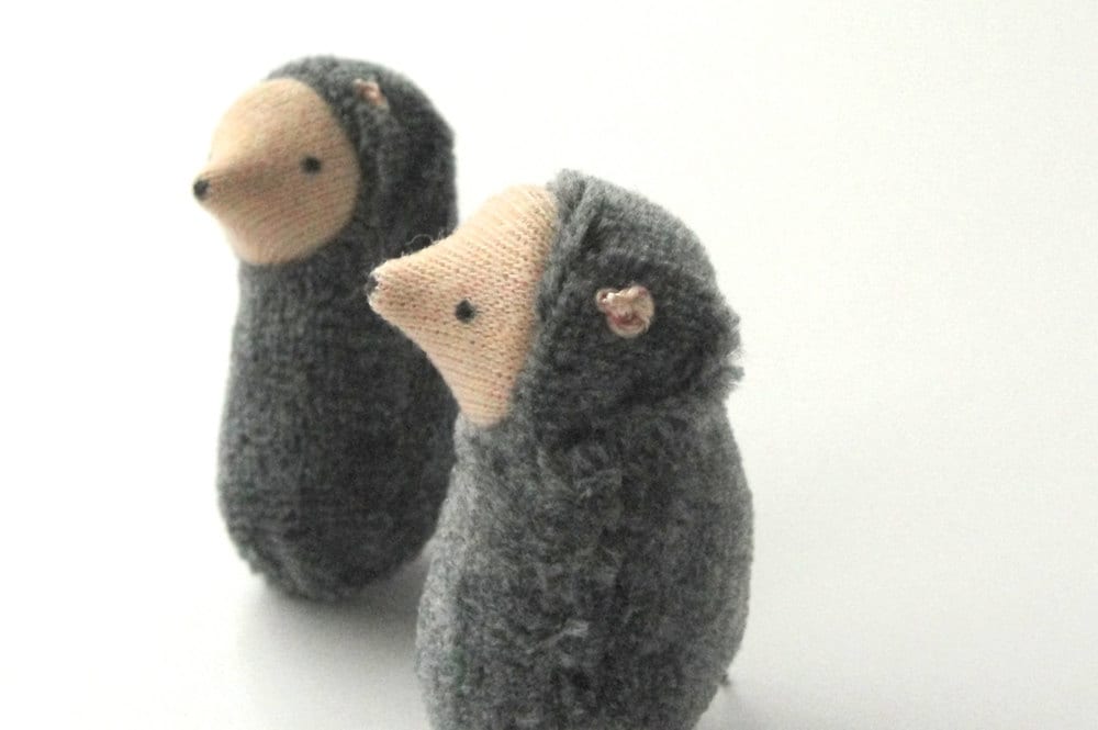 Small mole doll waldorf toy nature table miniature mole | Etsy