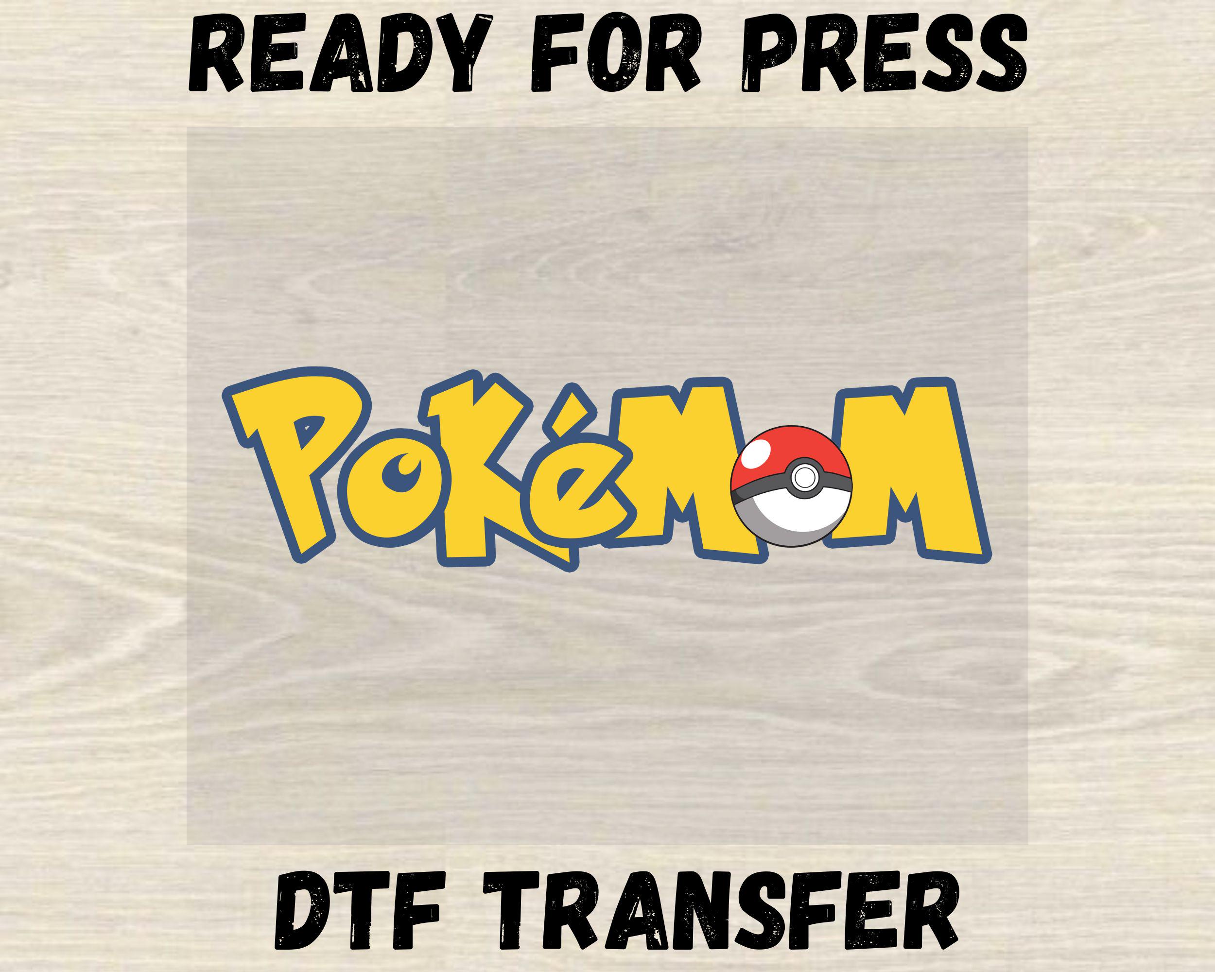 Pokedad Pokemom Ready for Press DTF Transfer, Personalized Pokeboy ...