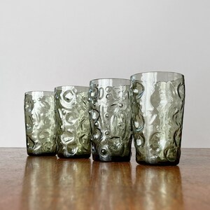 Mid Century Vintage Decatur Texglass Texas Glass Pinched / Thumbprint ...