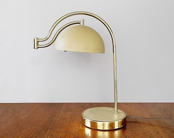 Brass Vintage Swing Arm Desk Lamp - Etsy