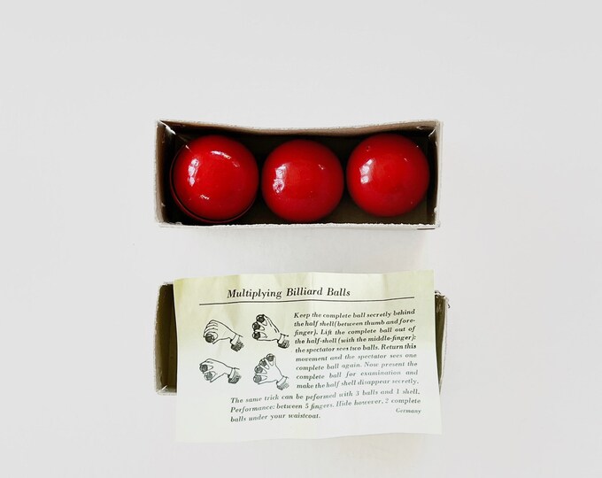 Your Choice Vintage Magic Tricks Multiplying Billiard Balls Germany NIP ...