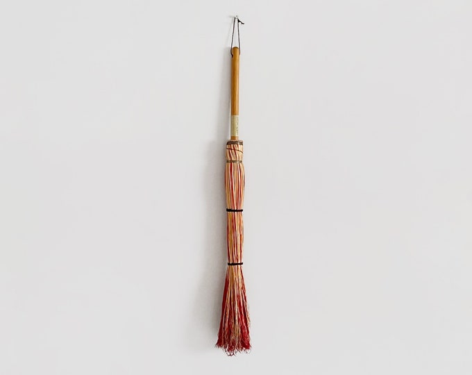 Vintage Rustic Folk Style Hearth / Fireplace Broom Short Handle 28 ...