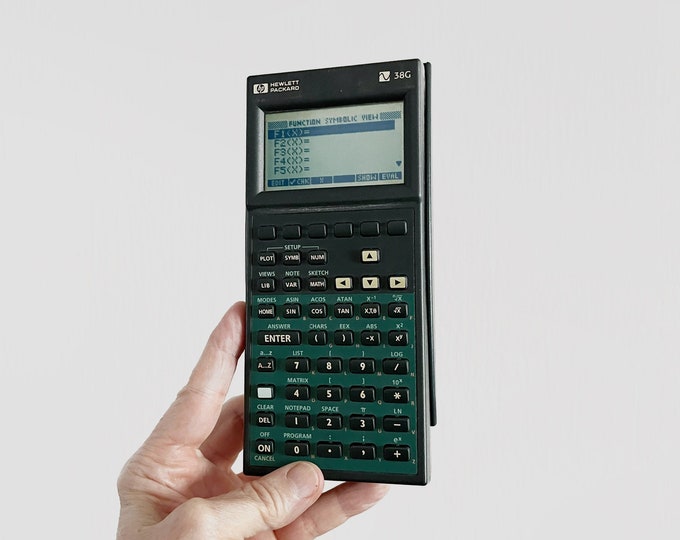 Vintage Hp Hewlett Packard 38G Graphing Calculator With Hard Case 1995 ...