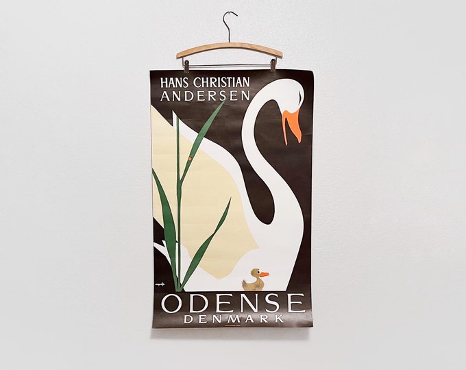 Vintage Circa 1950's Odense Danish Travel Art Poster Viggo Vagnby ...