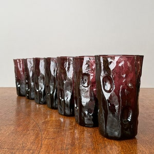 Mid Century Vintage Decatur Texglass Texas Glass Pinched / Thumbprint ...