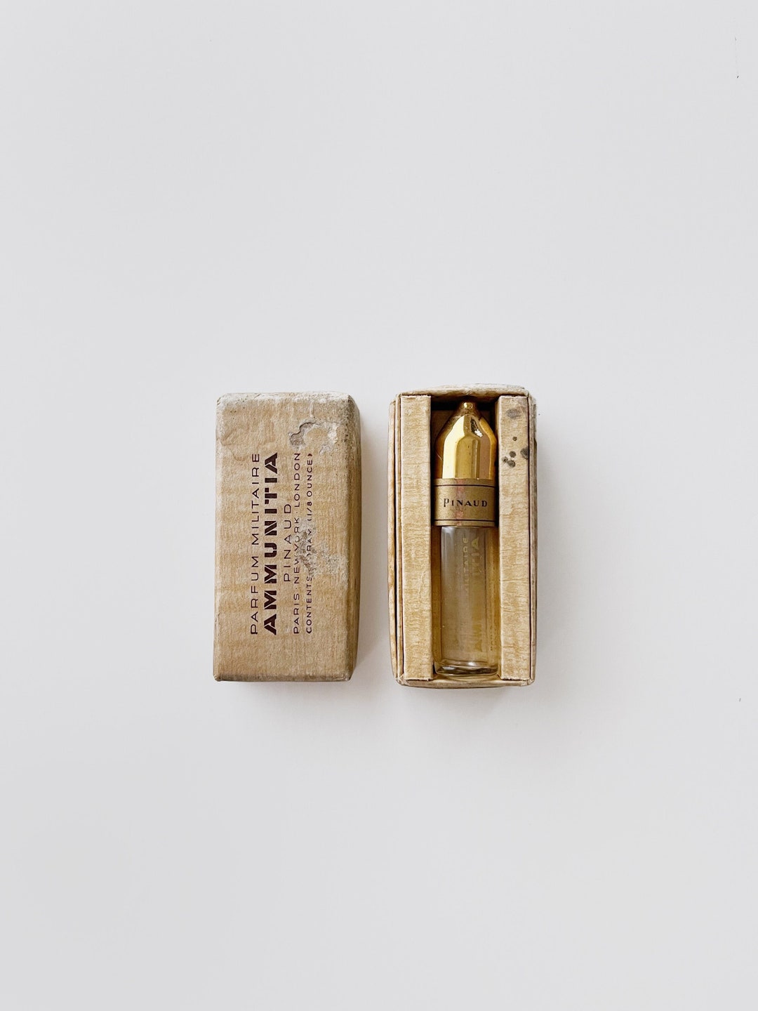 Rare Vintage 1943 Pinaud Ammunitia Parfum Militaire Bullet / Shell ...