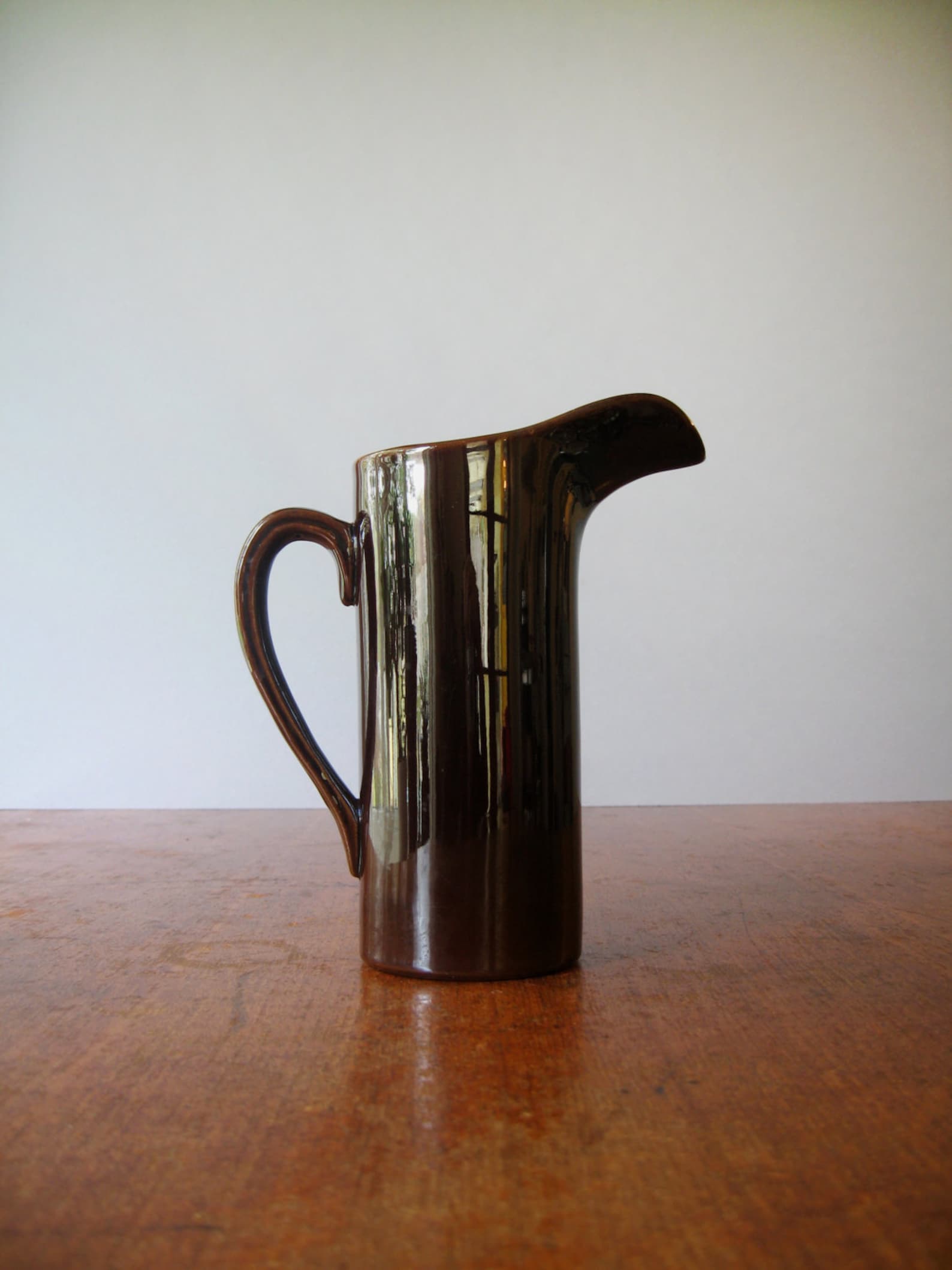 Vintage Mid Century Rockingham Ceramic / Pottery Pitcher | Etsy