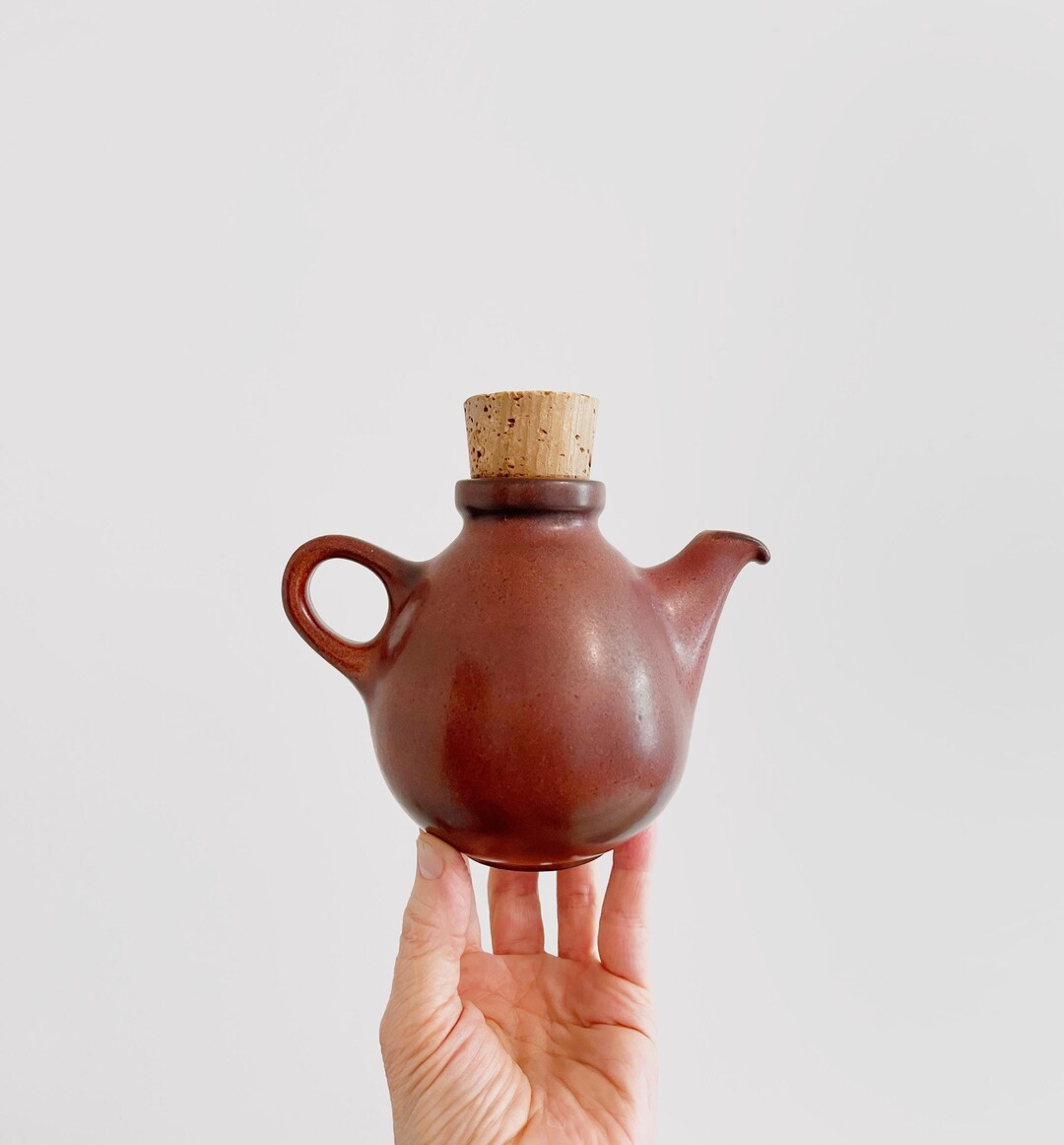 Vintage Heath Ceramics Coupe Line Teapot Striped Redwood Glaze Mid ...