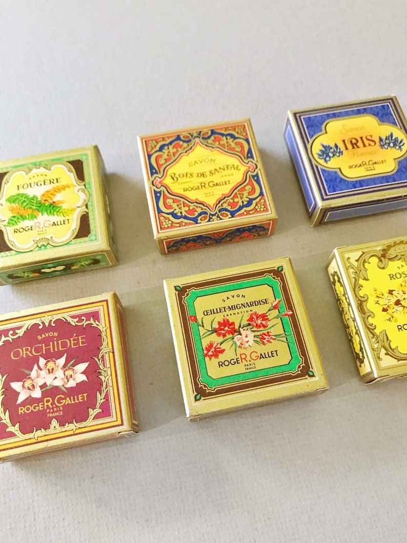Vintage Roger Gallet Perfumed French Guest Soap Set of Six 6 - Etsy