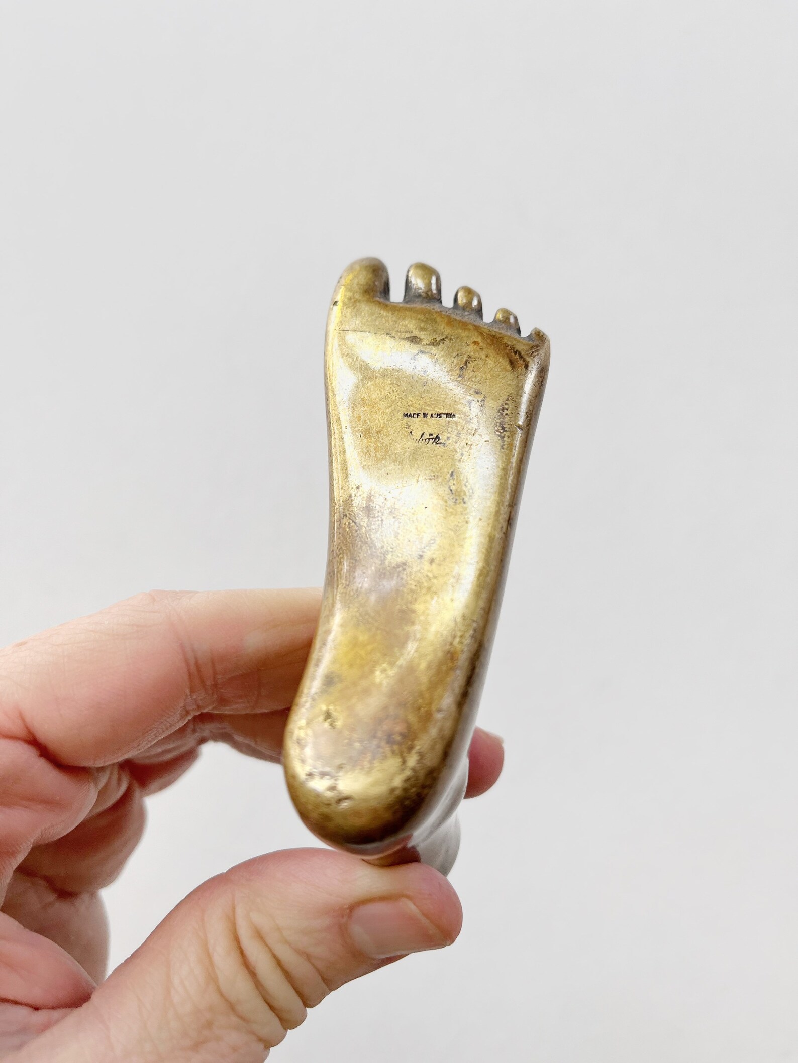 Vintage Mid Century Carl Aubock Bronze or Brass Foot Corkscrew - Etsy