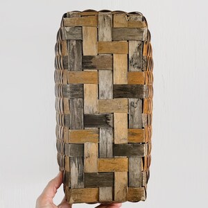 Vintage Antique Split Ash Maple Oak Wood Hardwood Basket Double Hand ...