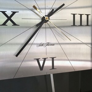 Swanky Vintage 70's Seth Thomas Smoky Lucite Plastic Acrylic Pendulum ...