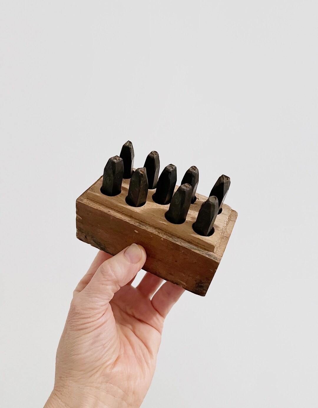 Vintage Steel Iron Stamp Punch Numbers Set Millers Falls 1/4 .25 Tools ...