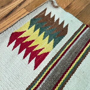 Vintage Handwoven Native American Navajo Style Wool Double Saddle ...