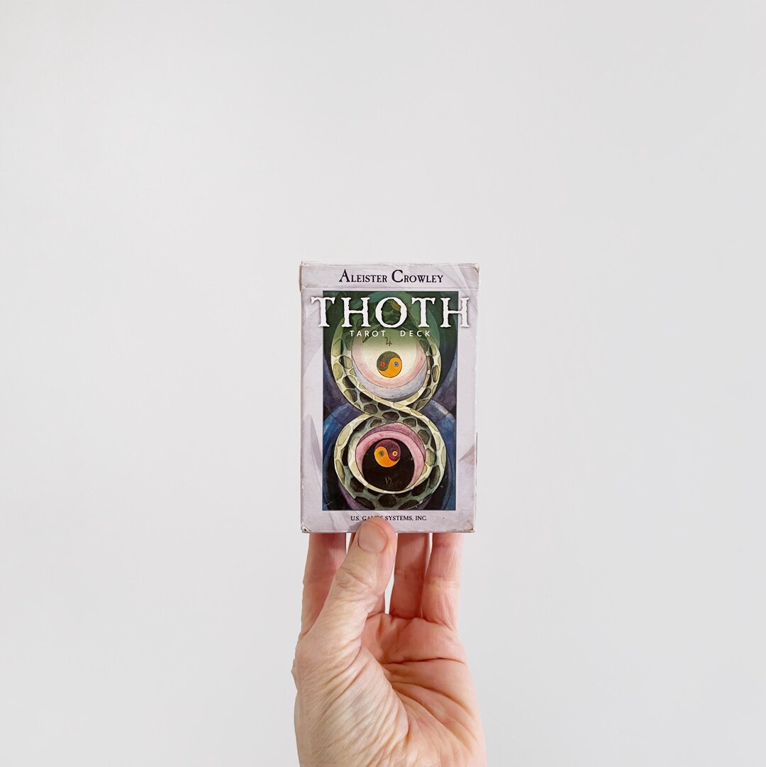 Complete Set Vintage Thoth Tarot Card Deck / Instruction Booklet US Games Systems Reprint ...