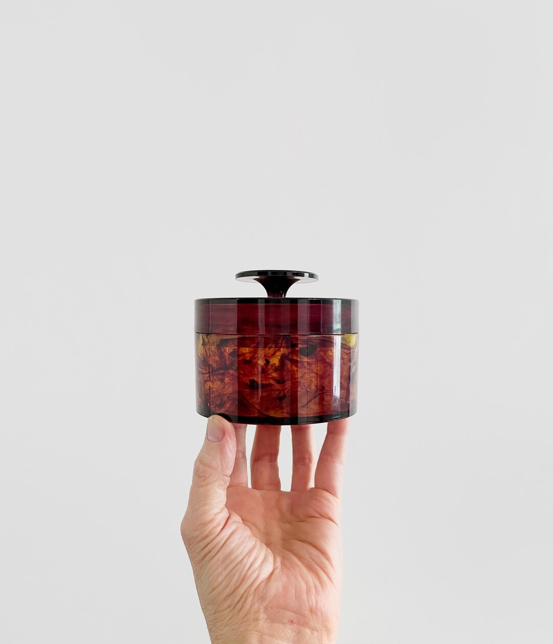 Vintage Yves Rocher Round Faux Tortoiseshell / Tortoise Shell Plastic ...