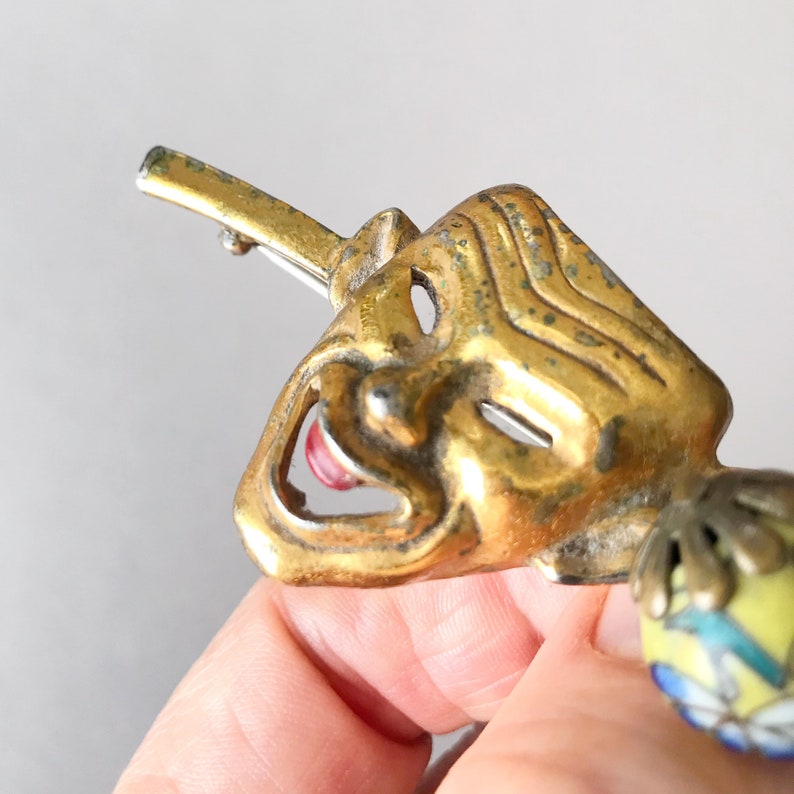 Large Vintage Louis C Mark Marked Rice Weiner Gold Plated Pin Brooch ...