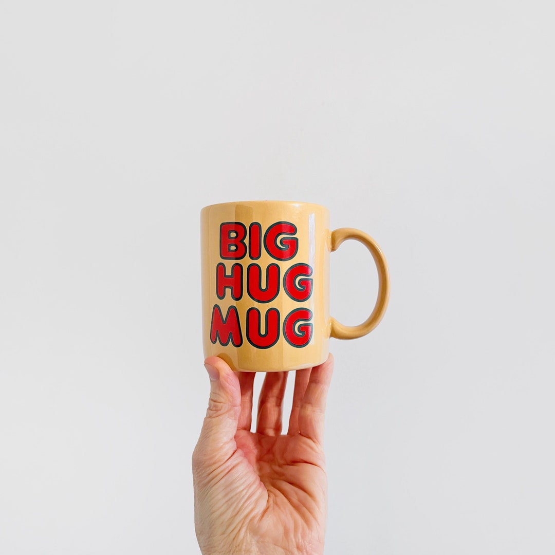 Vintage 80's FTD Ceramic Big Hug Mug True Detective T.V. Series FTD Collectible Prop HBO ...