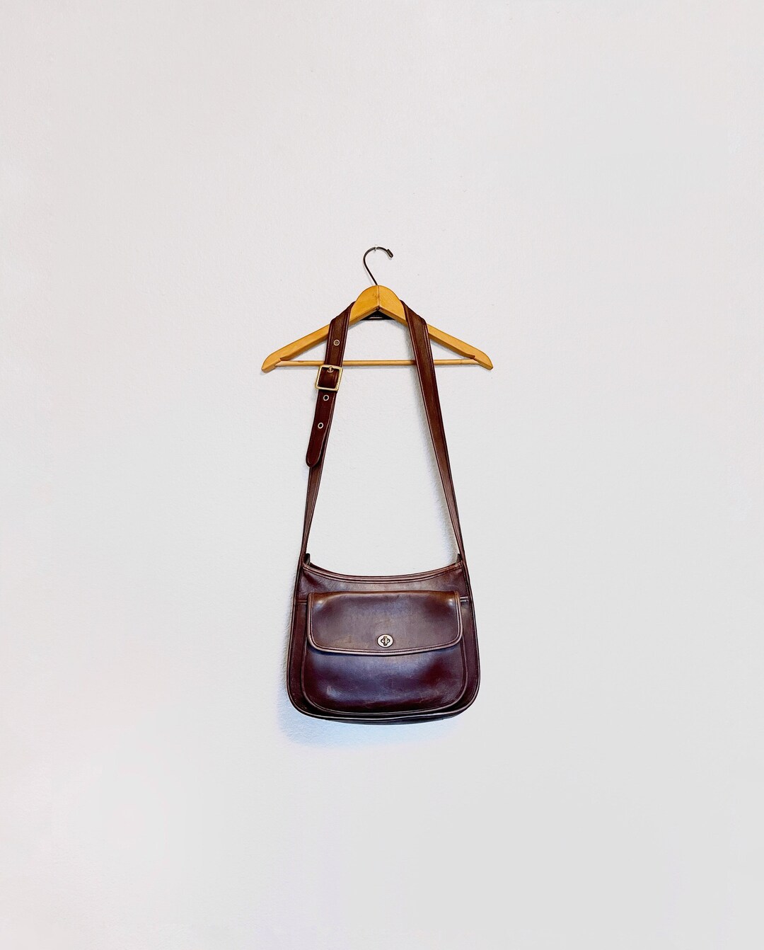 Vintage Coach Mahogany Leather 9980 Taft Crossbody Bag Purse Handbag ...