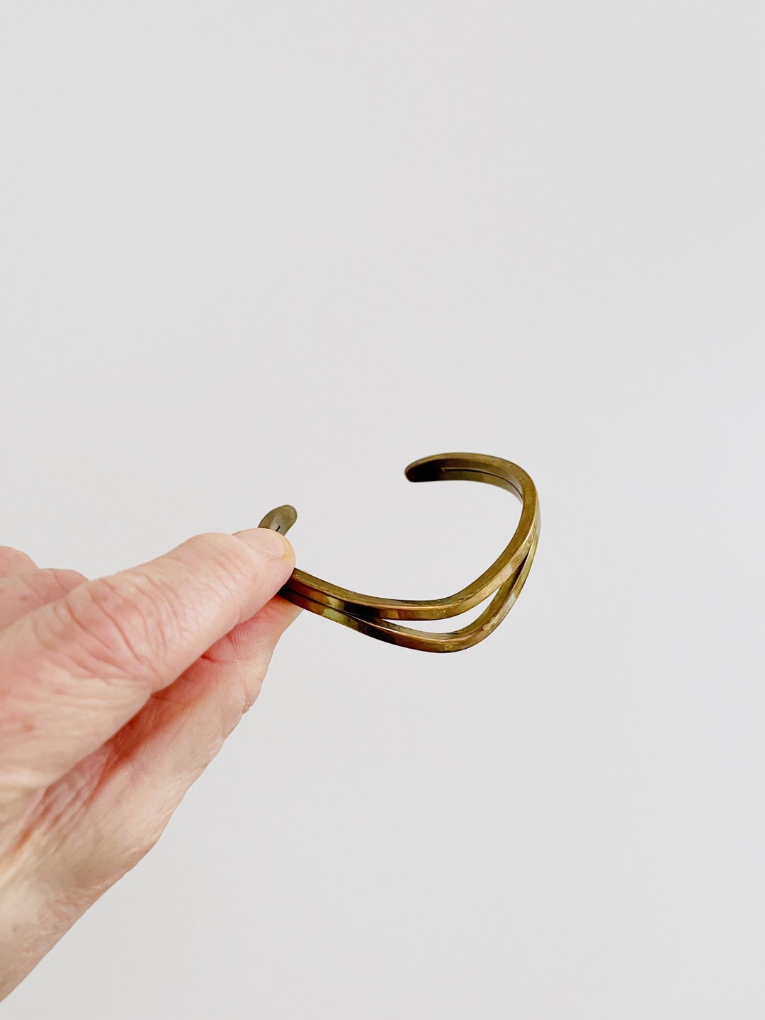 Vintage Sergio Lub / Sausalito Craftworks Style Brass or Bronze Cuff ...