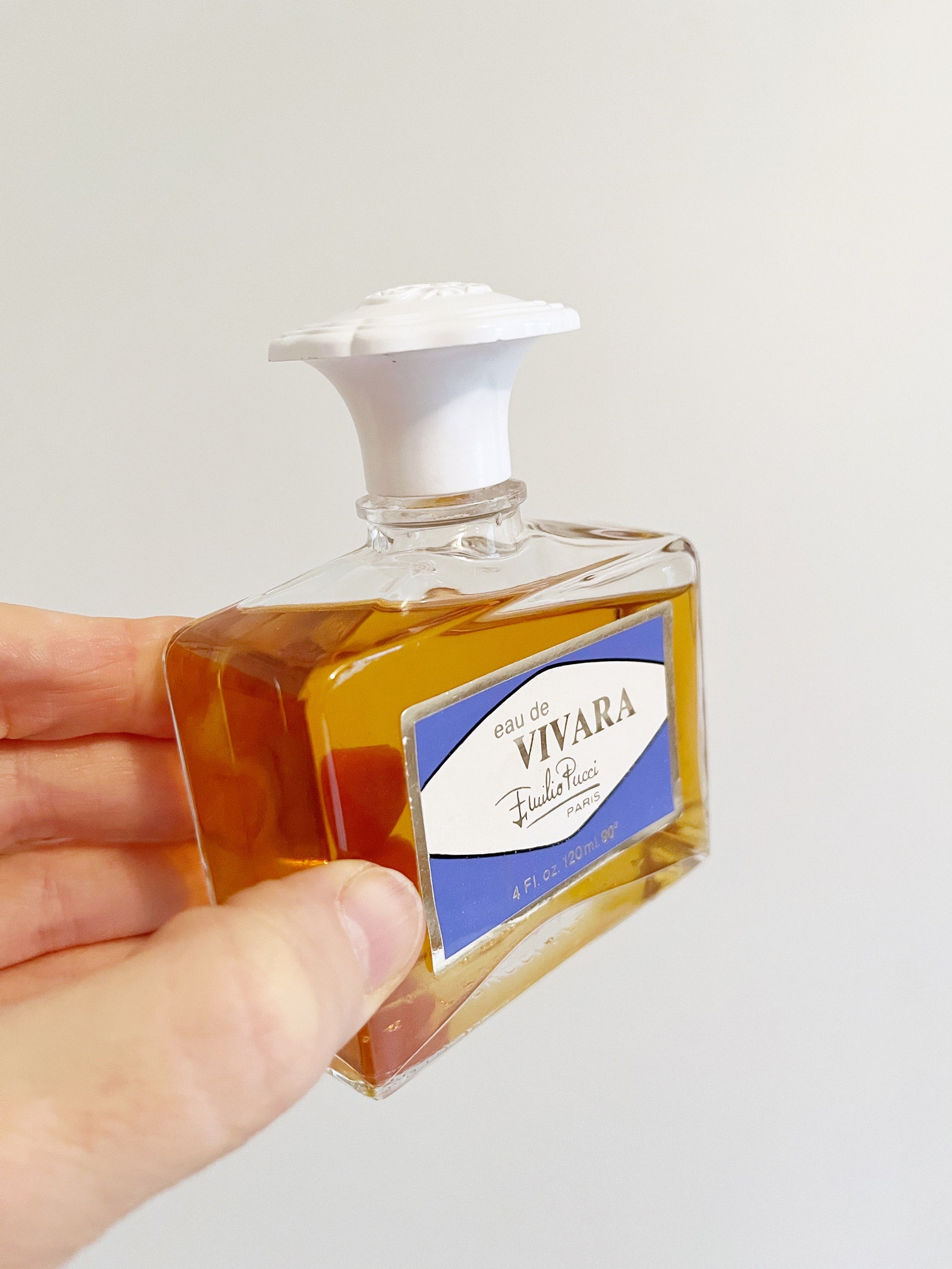 Vintage 120 Ml 4 Fl Oz Bottle Eau De Vivara Emilio Pucci Paris Perfume ...