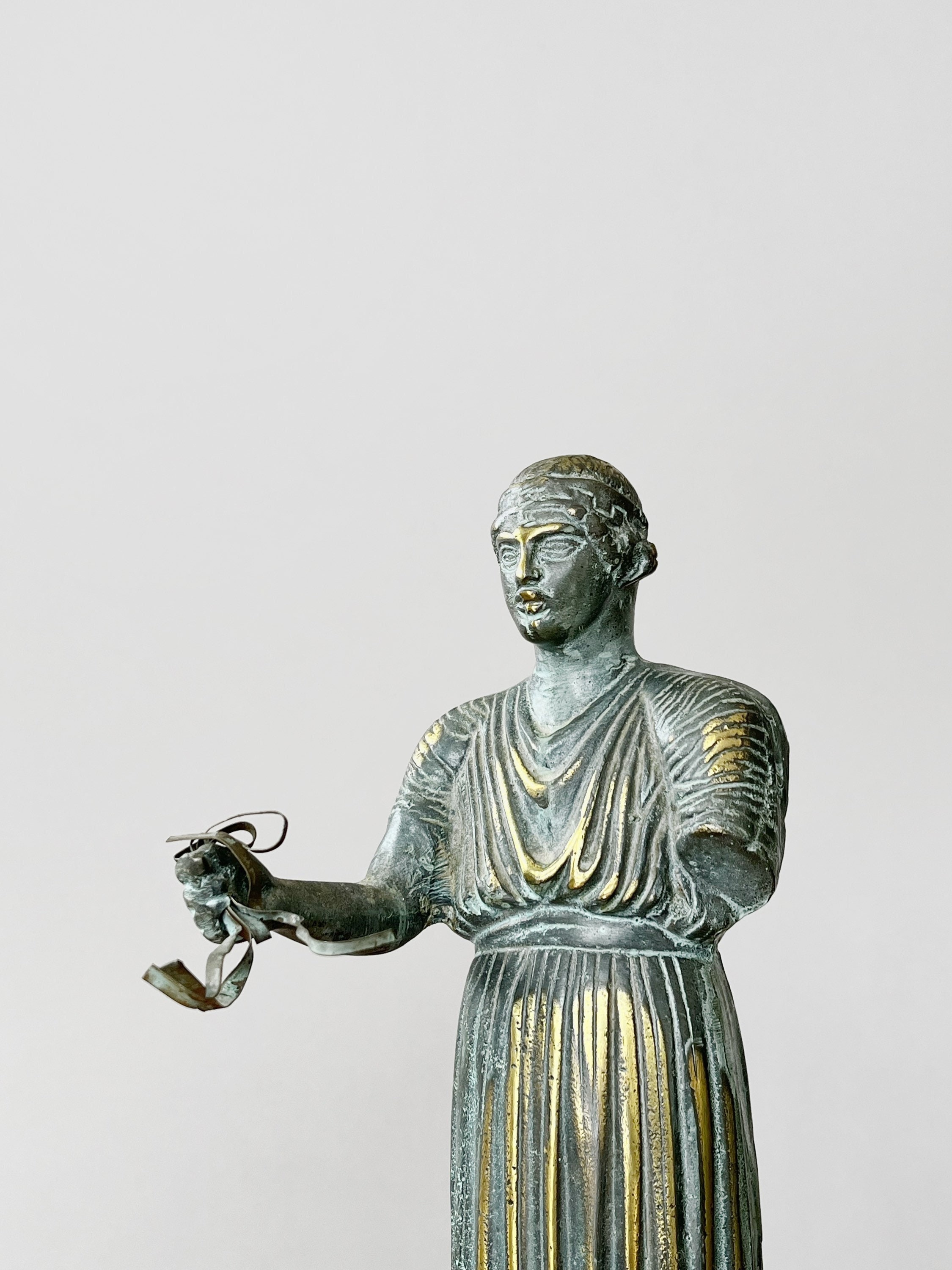 Art & Collectibles Sculpture Sculpture Verdigris Early Classical Style ...