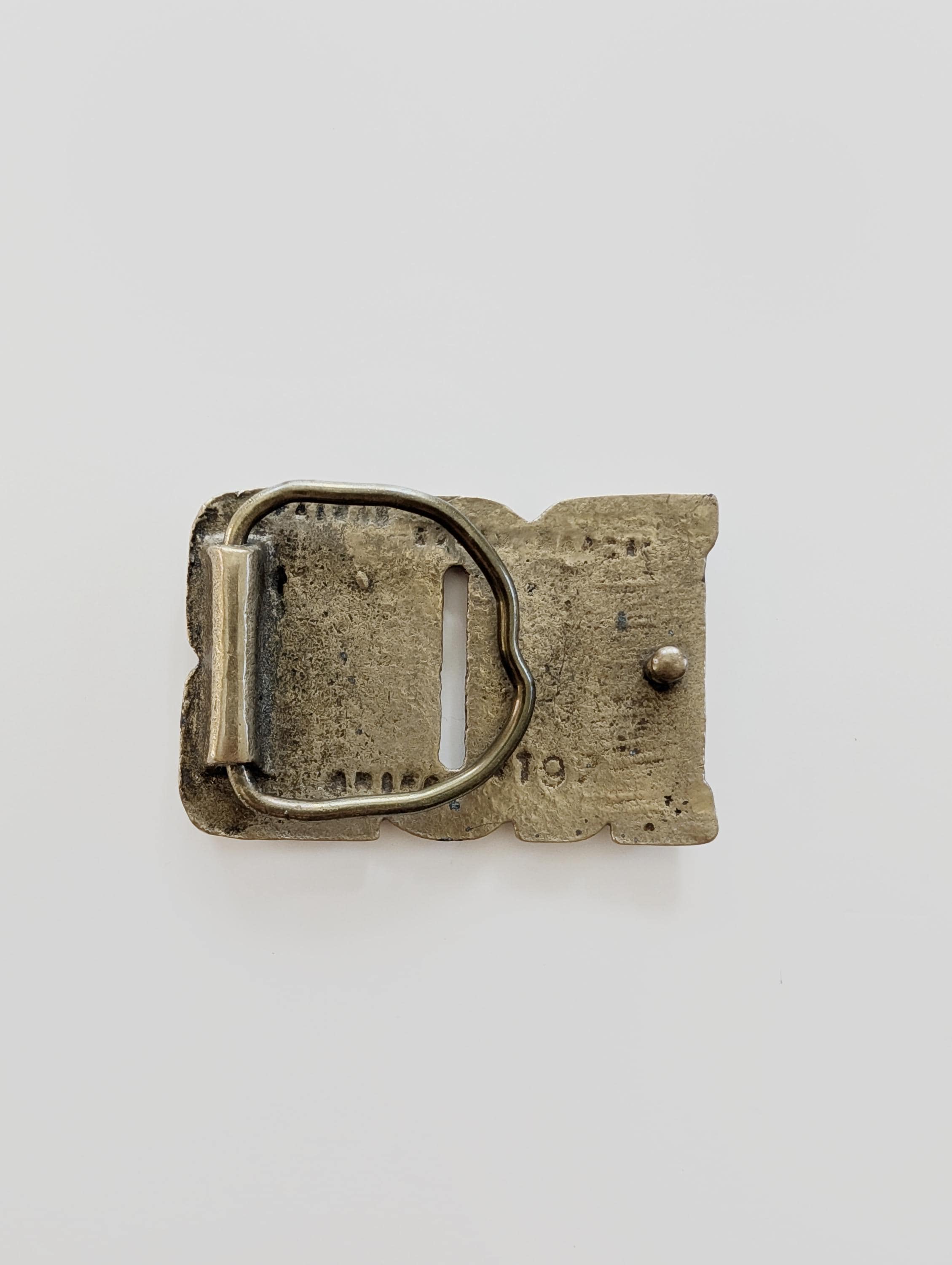 Vintage Circa 1970's / 70's Solid Brass Rob Belt Buckle Typeface Font ...