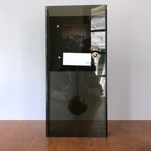 Swanky Vintage 70's Seth Thomas Smoky Lucite Plastic Acrylic Pendulum ...