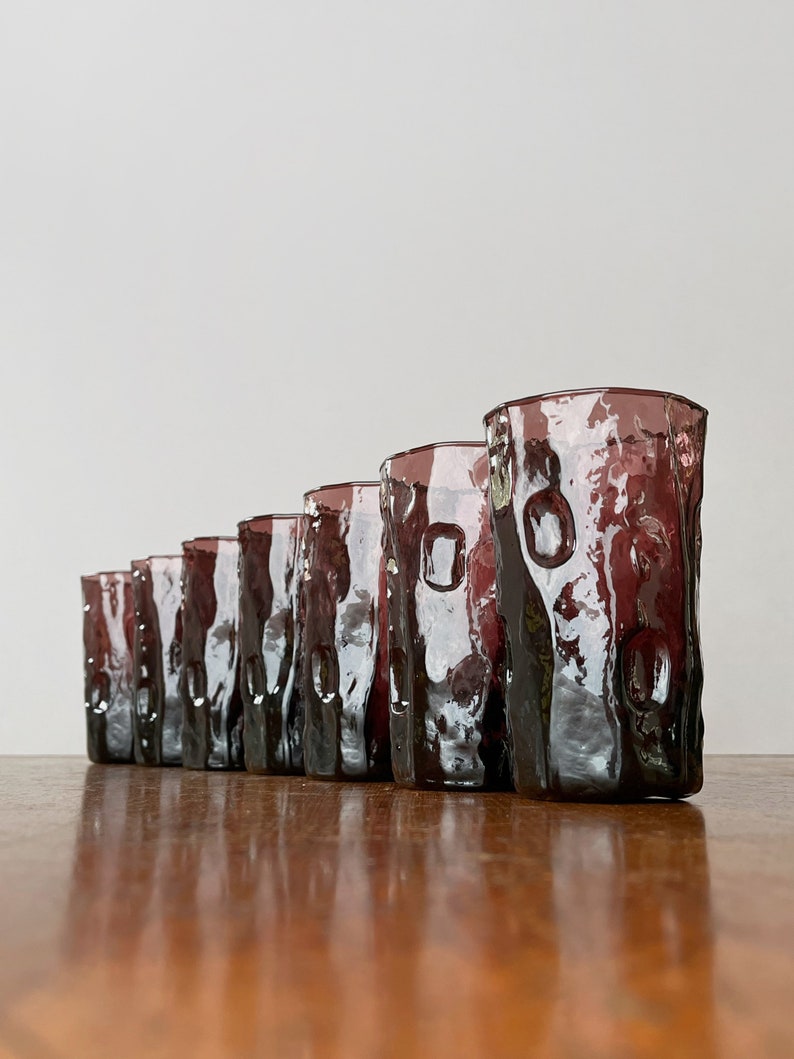 Mid Century Vintage Decatur Texglass Texas Glass Pinched / - Etsy