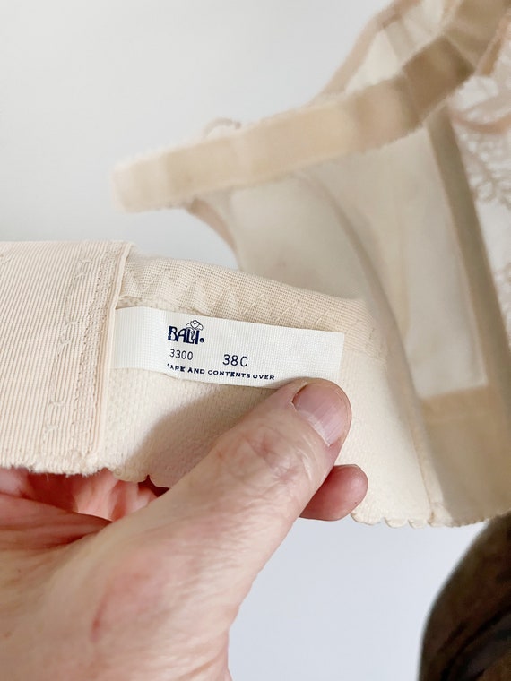 Vintage Sky Bali 38C Peach Pale Pink Beige Lace Longl… - Gem