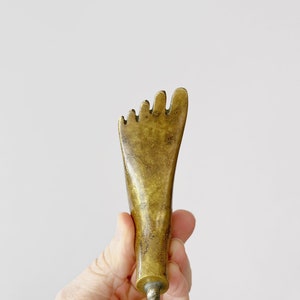 Vintage Mid Century Carl Aubock Bronze or Brass Foot Corkscrew / Bottle ...