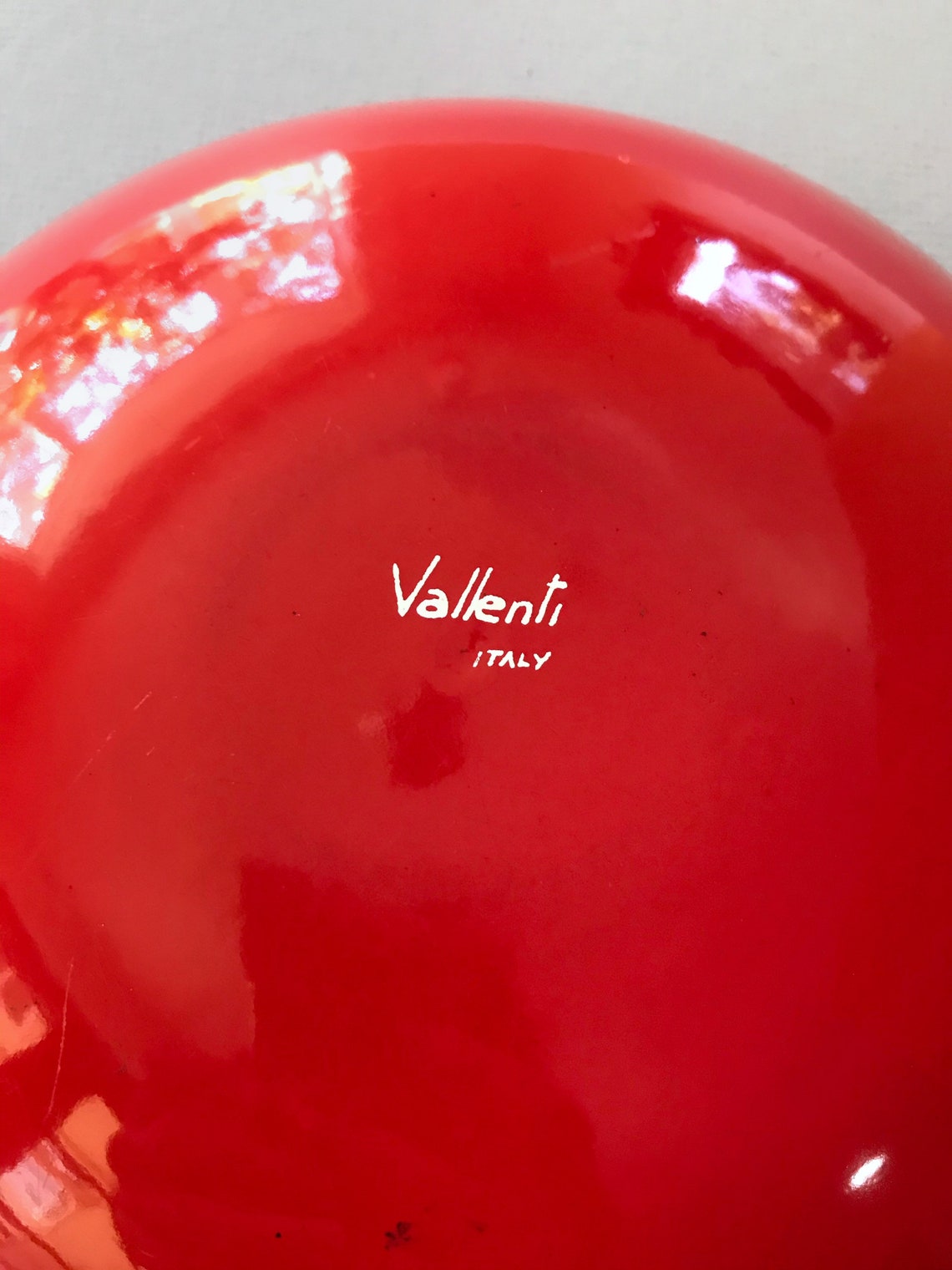 Vintage Mid Century Valenti Italian Enameled Copper Ashtray / | Etsy