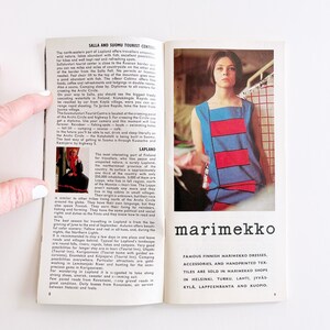 Vintage Finnish / Finland Tourist Guide Book From 1966 Marimekko ...