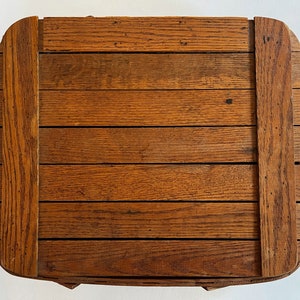 Vintage / Antique Split Oak Wood / Hardwood Picnic Basket With - Etsy