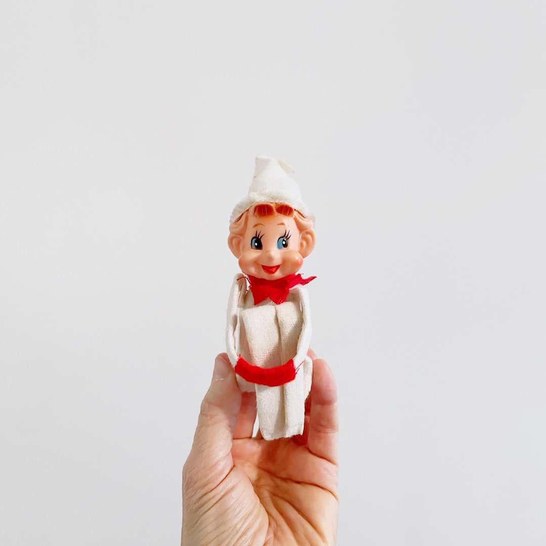Mid Century Vintage Elf on a Shelf Knee Hugger Pixie Adorable Christmas ...