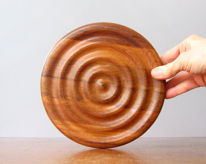 Mid Century Dansk Round Teak Concentric Circles Trivet - Etsy
