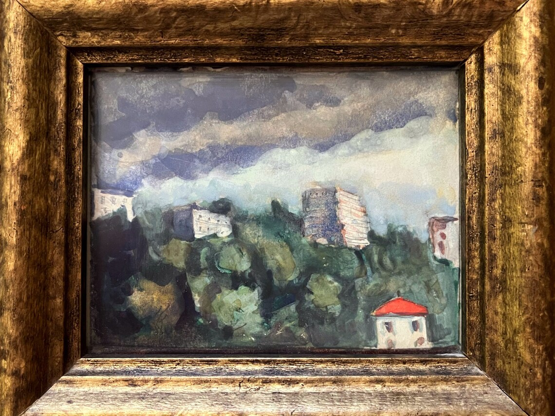 Small Vintage Circa 1960's Andrew Mcduffie Vincent Framed Landscape ...