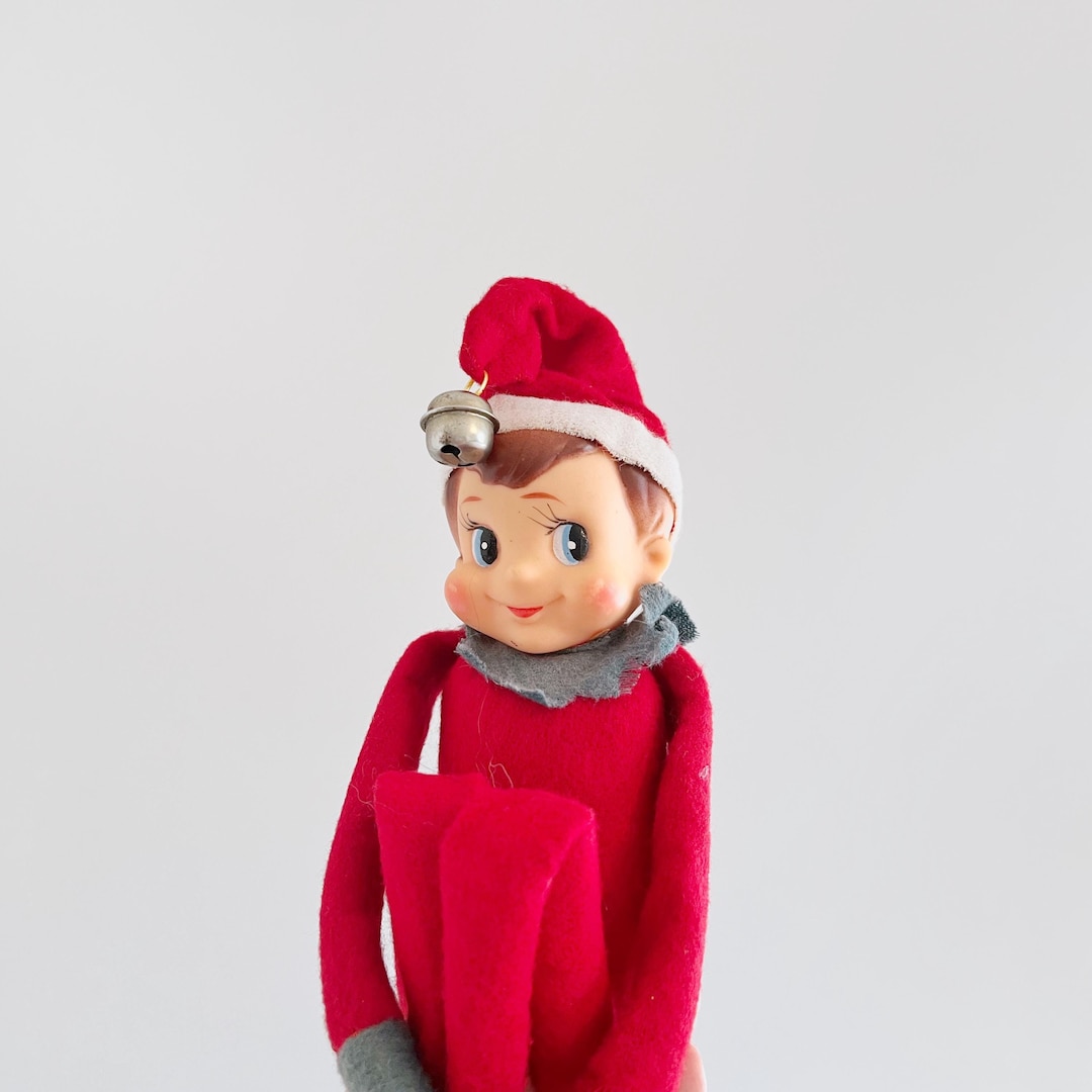 Mid Century Vintage Elf on a Shelf Knee Hugger Pixie Adorable Christmas ...