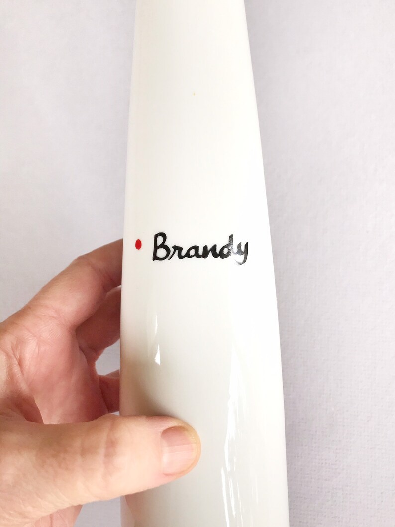Mid Century Vintage Freeman Lederman Porcelain / Ceramic Brandy Bottle ...