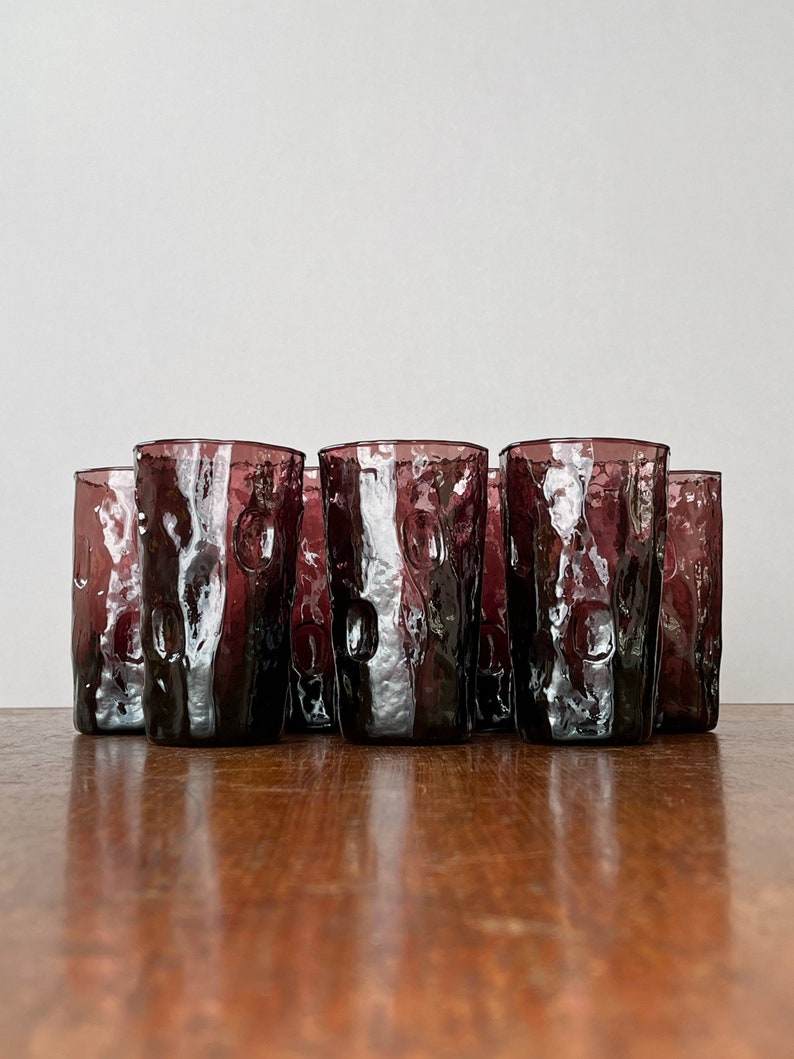 Mid Century Vintage Decatur Texglass Texas Glass Pinched / - Etsy