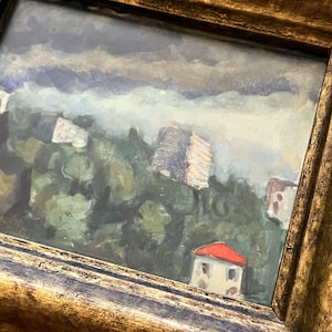 Small Vintage Circa 1960's Andrew Mcduffie Vincent Framed Landscape ...
