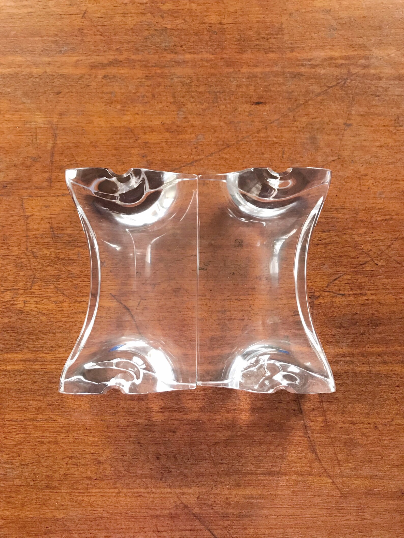 Vintage Astrolite Acrylic / Lucite Bookends by Ritts L.A. - Etsy